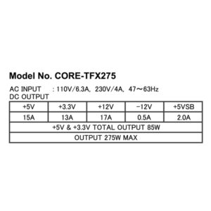 SCYTHE / CORE-TFX275（コア TFX275) - 株式会社サイズ